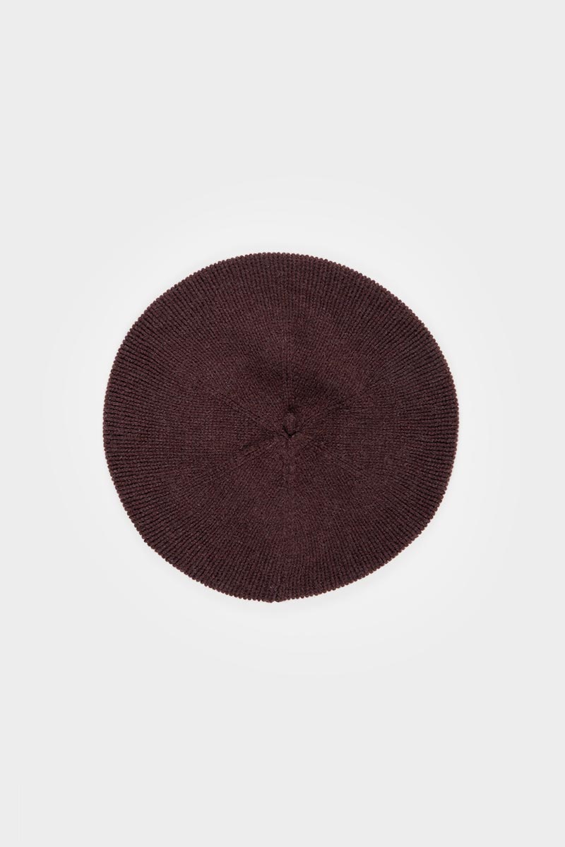 Cappello Basco Donna Cashmere Nicole Marrone - Rifò