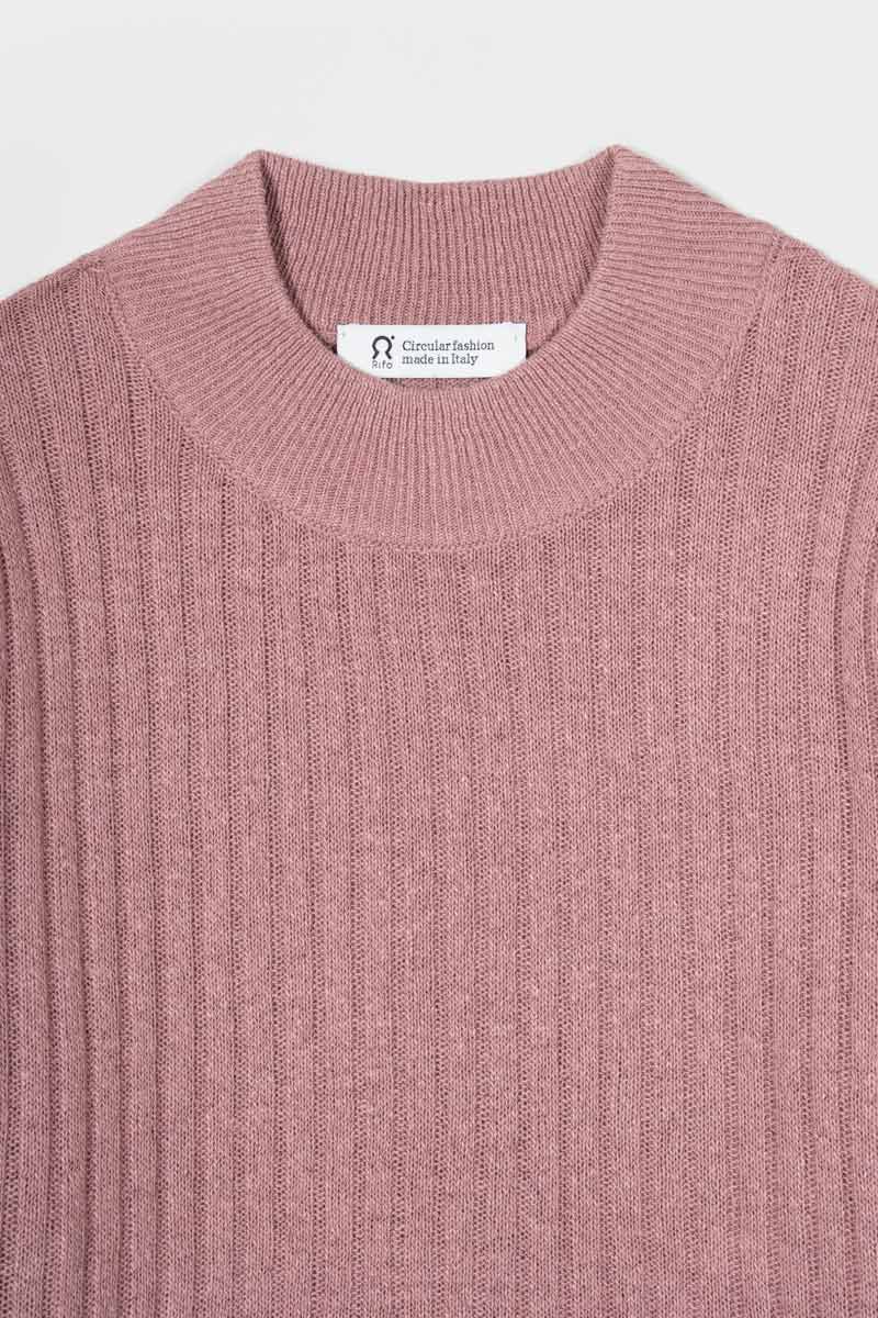 Maglia Donna Seta 100% Rigenerata Rosa Renza - Rifò