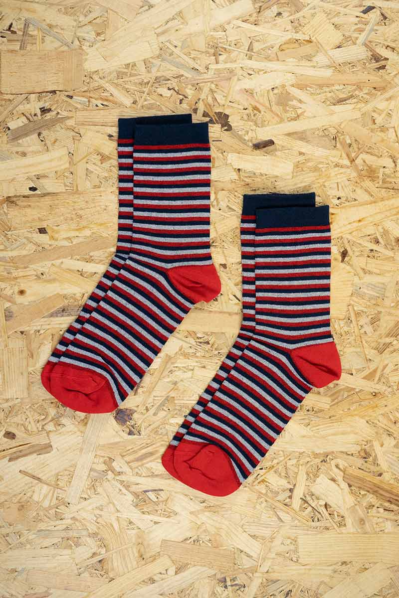 Calzini Righe Zero Waste Uomo Multicolor - Moda Circolare Rifò