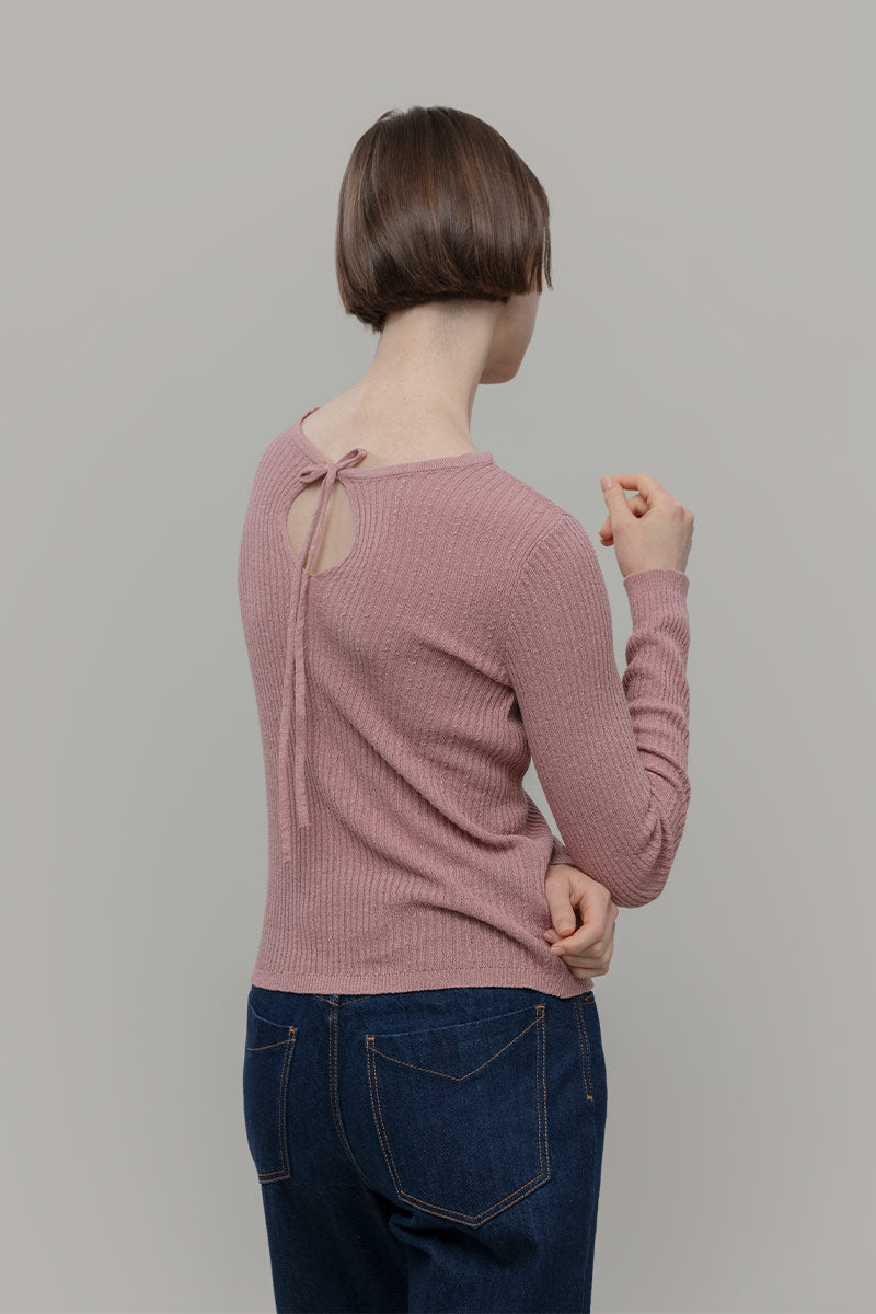 Maglia Seta Donna Nausicaa Rosa - Seta Rigenerata - Rifò