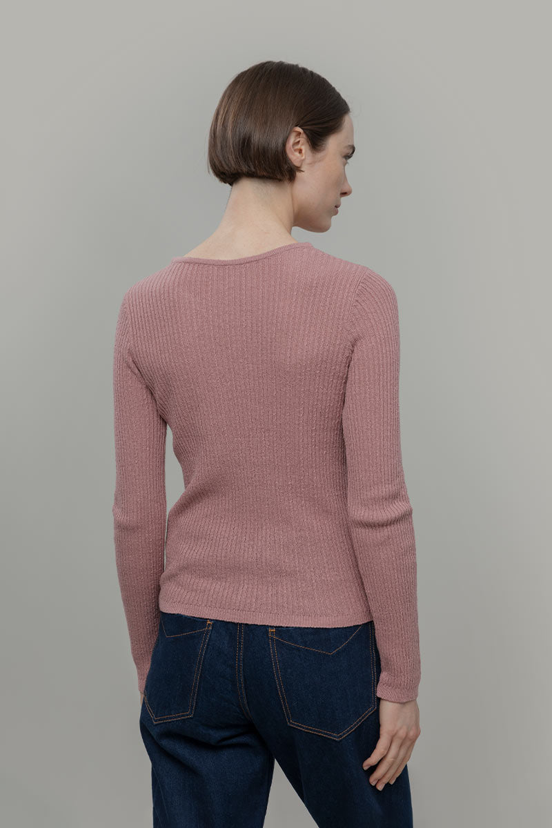 Maglia Seta Donna Nausicaa Rosa - Seta Rigenerata - Rifò